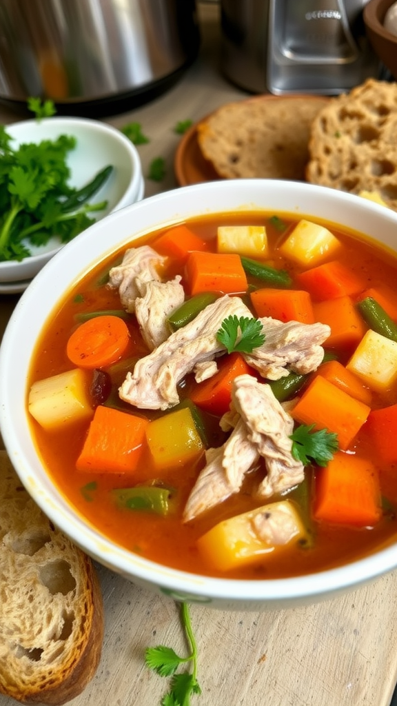 Savory Leftover Turkey Vegetable Soup Recipe